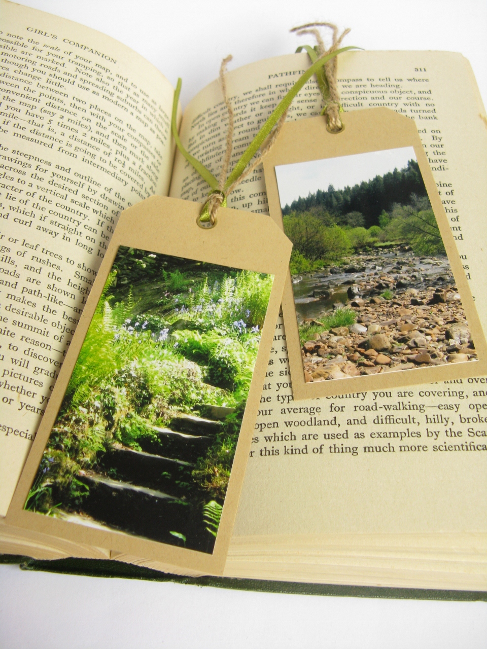 Gorgeous Green Small Bookmark Gift Tags (set Of 2) on Luulla